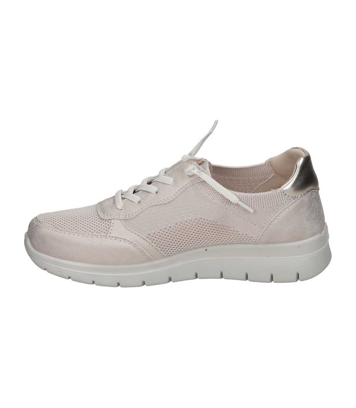 Zapatos con cuña para mujer AMARPIES AMD26335 beige en Megacalzado