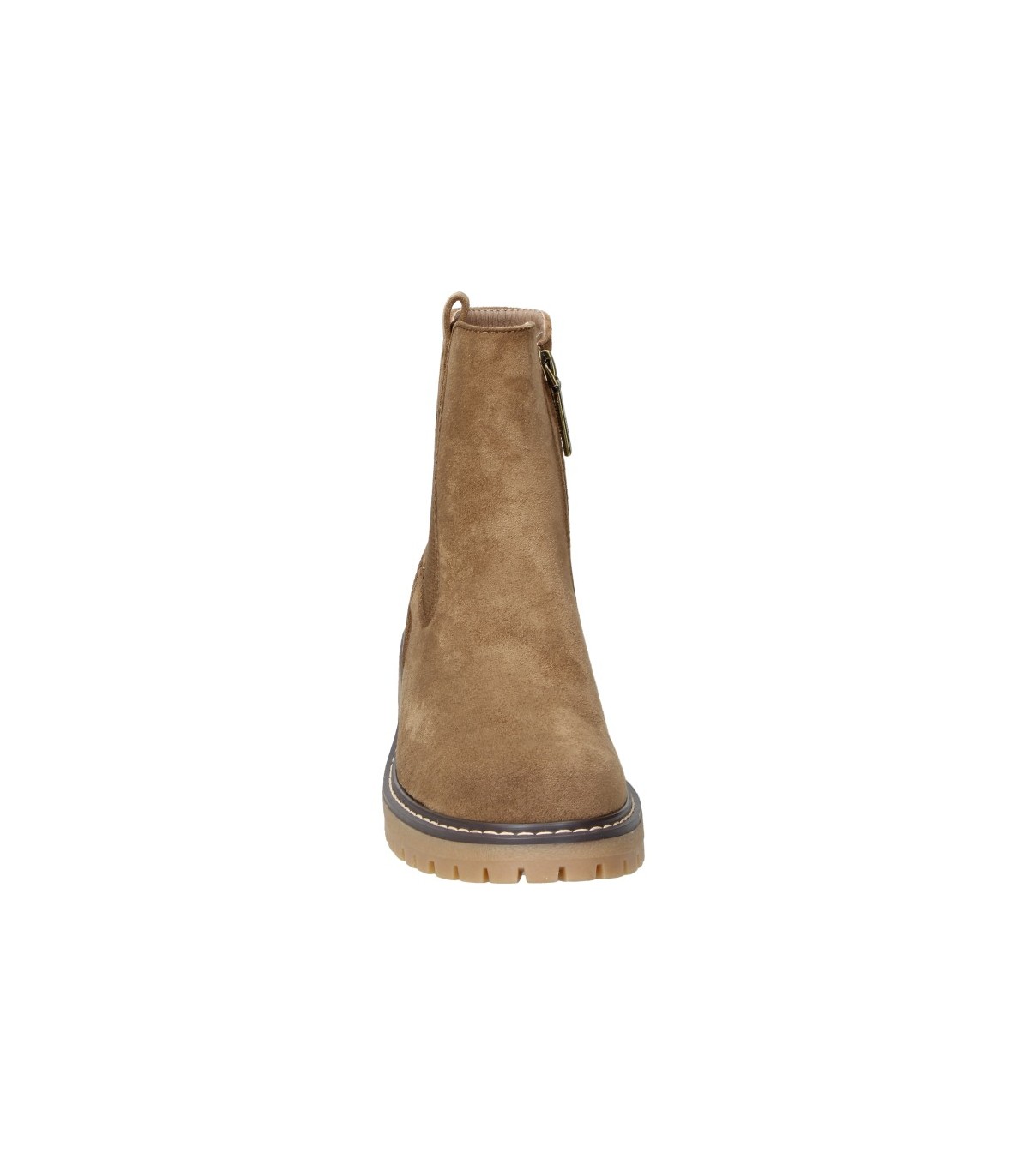 Botines para mujer REFRESH 173027 color taupe en Megacalzado